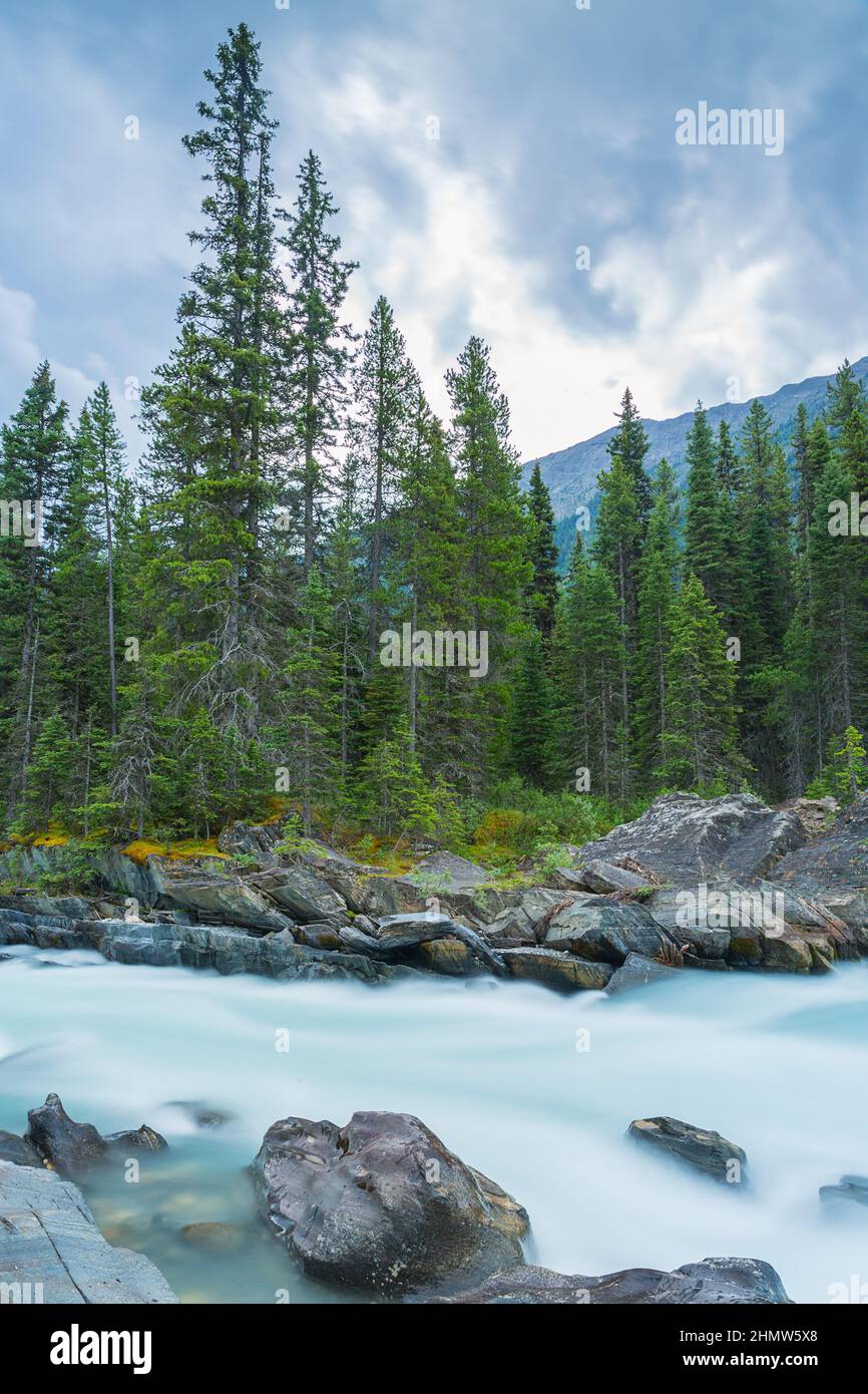 Vermillion River at the Numa Canyon Stock Photo - Alamy