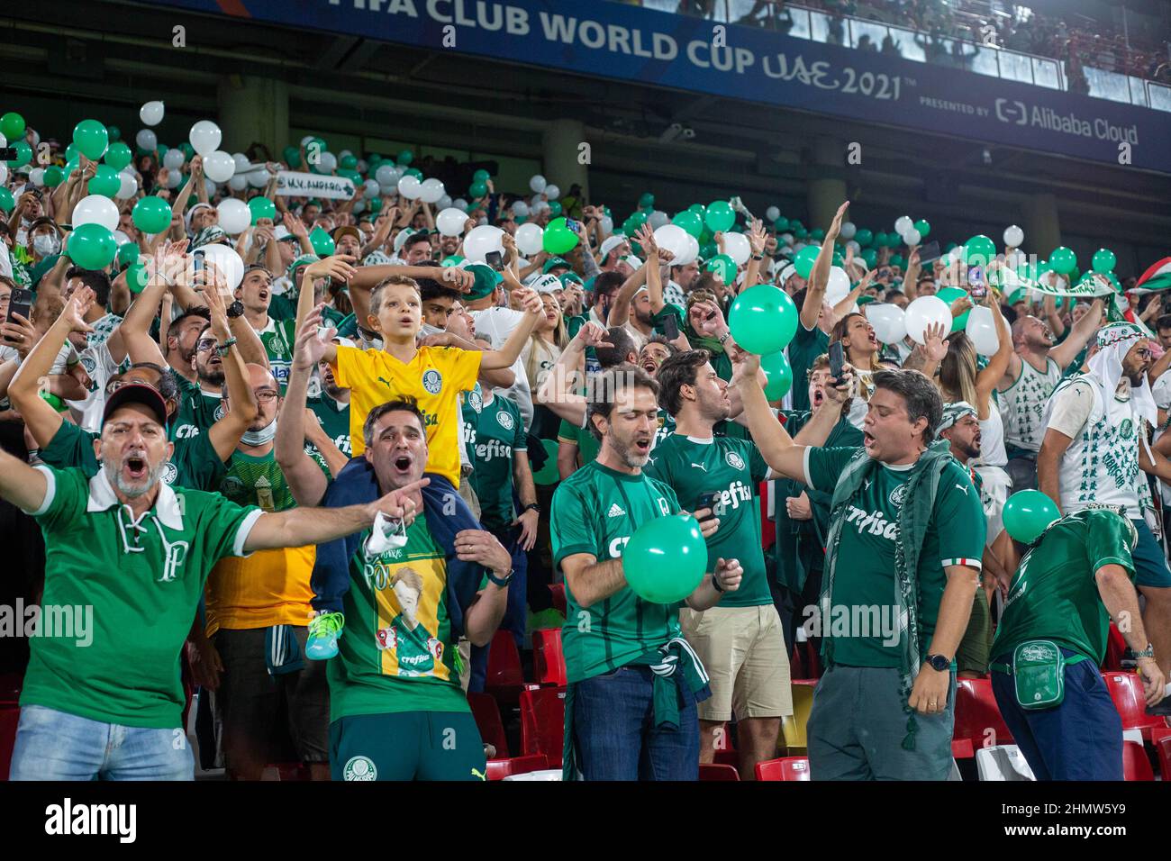 Abu Dhabi, Uae. 12th Feb, 2022. Abu Dhabi, UAE, Feb 12th 2021 Fans ...