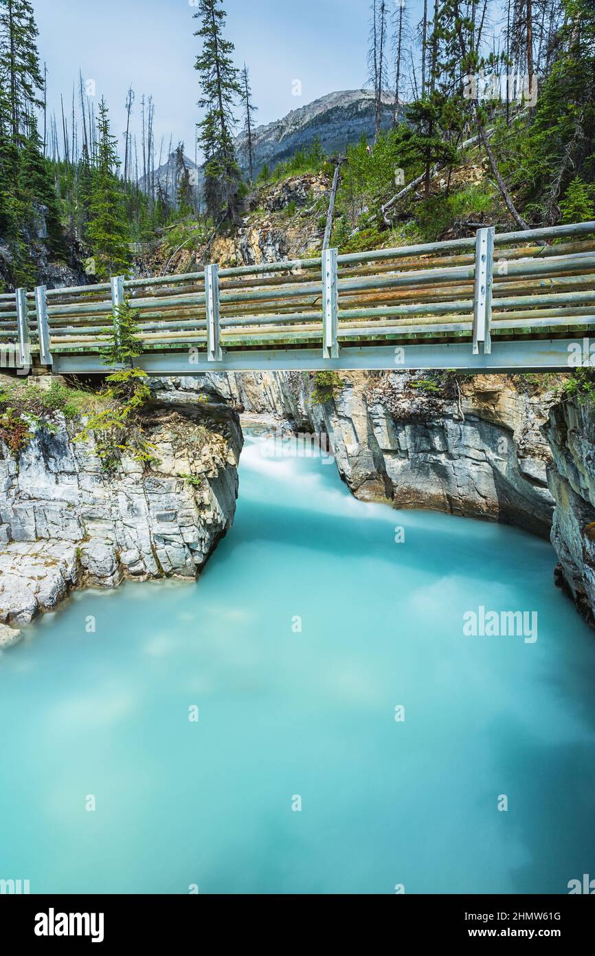 Marble Canyon bridge at Kootenay National Park canada Stock Photo - Alamy