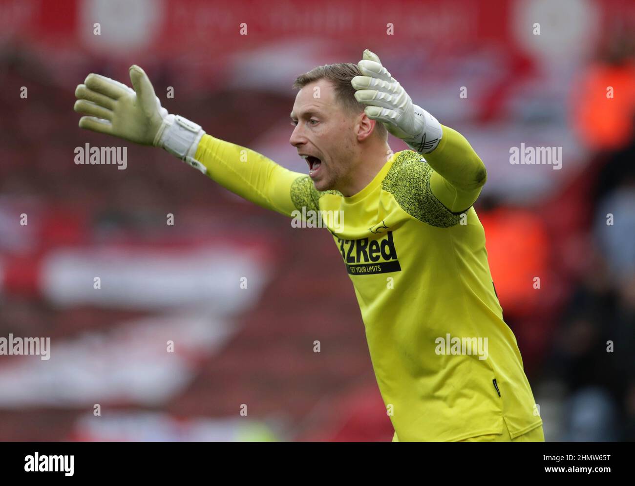 Derby County goalkeeper Ryan Allsop during the Sky Bet Championship ...