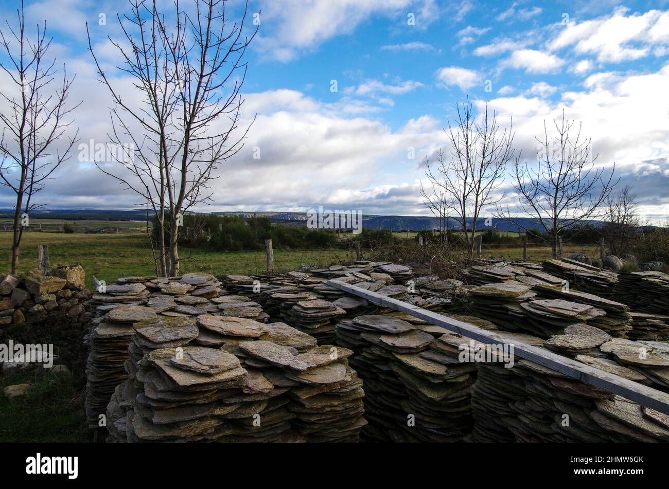 Europe, France, Lozère, lauze Stock Photo - Alamy
