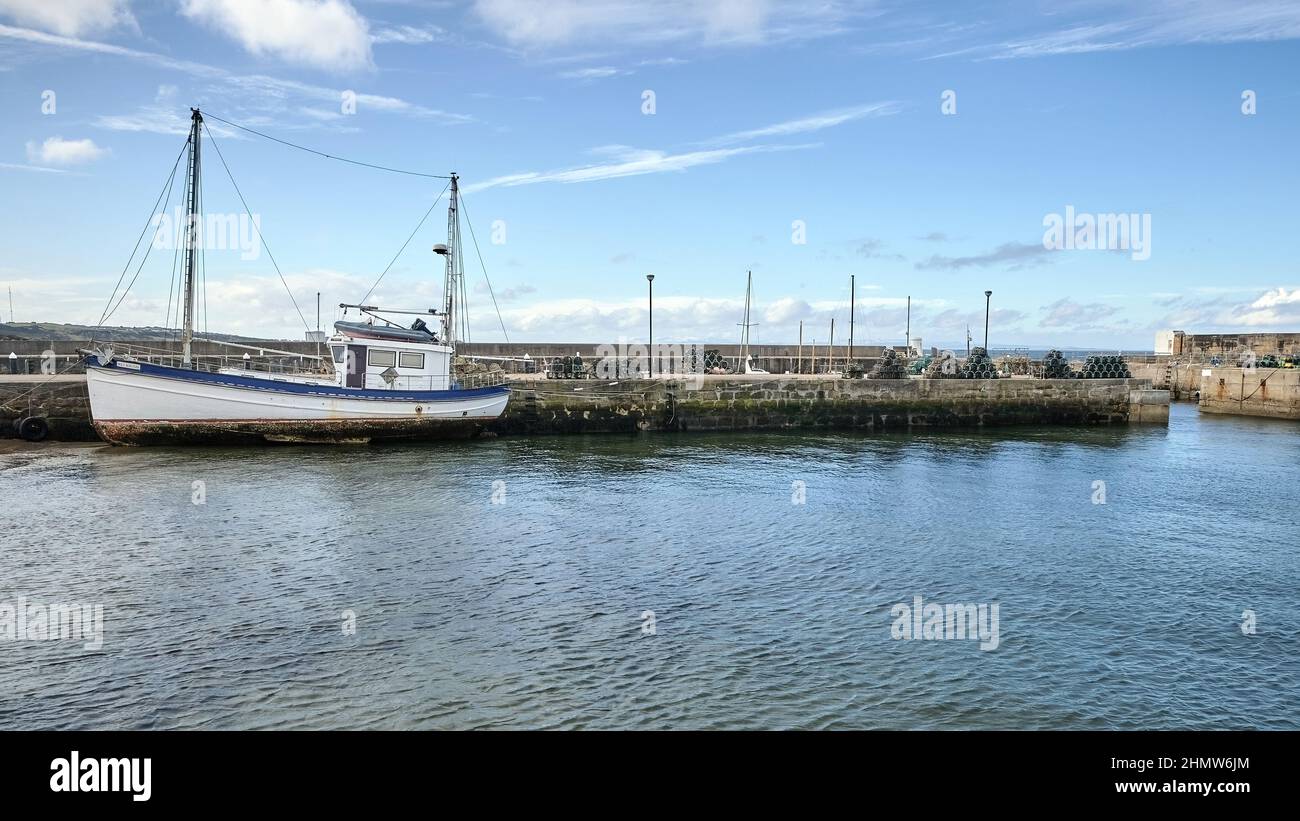 Hercules, at Hopeman Harbour Stock Photo - Alamy