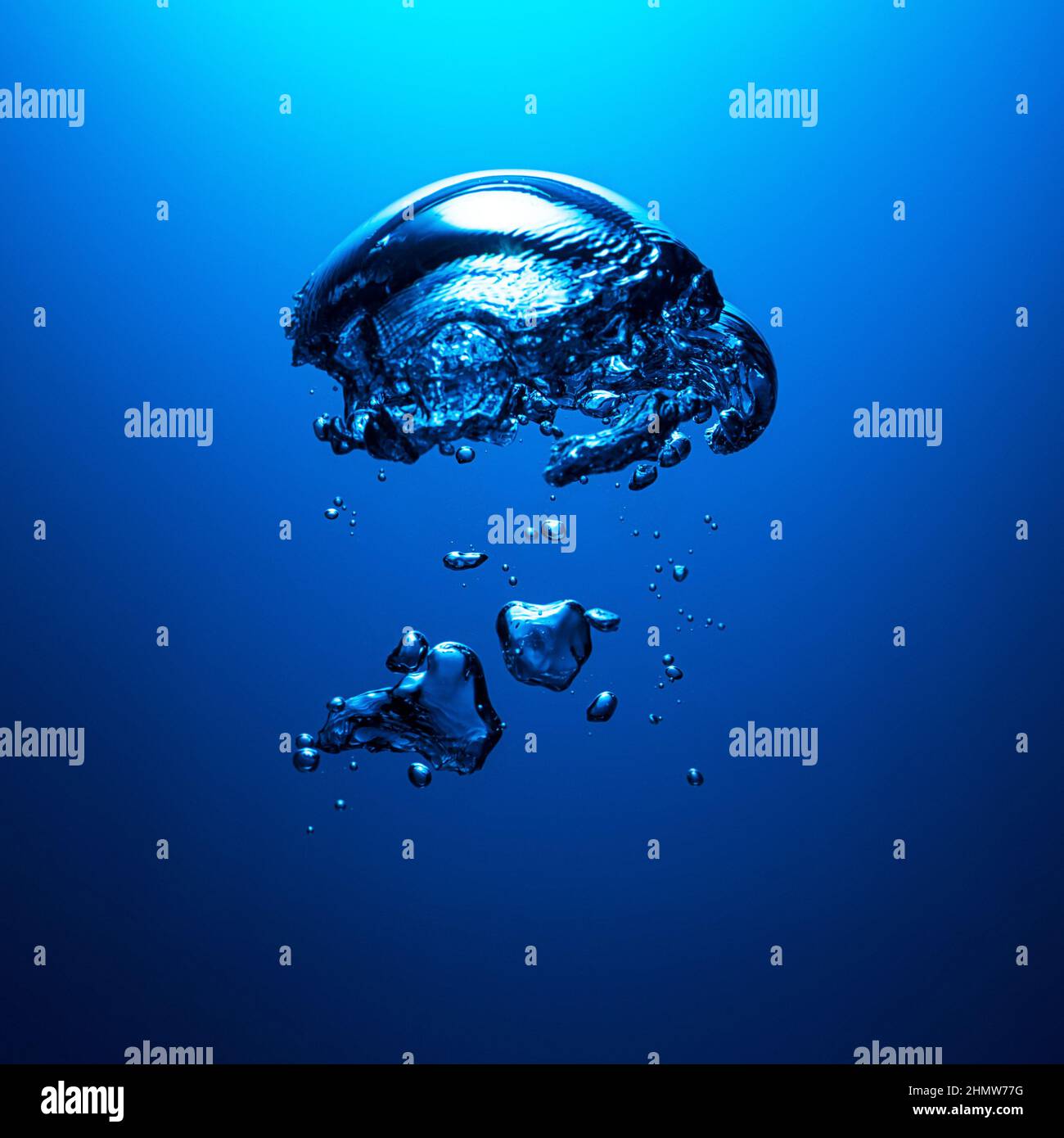 Air bubble underwater Stock Photo - Alamy