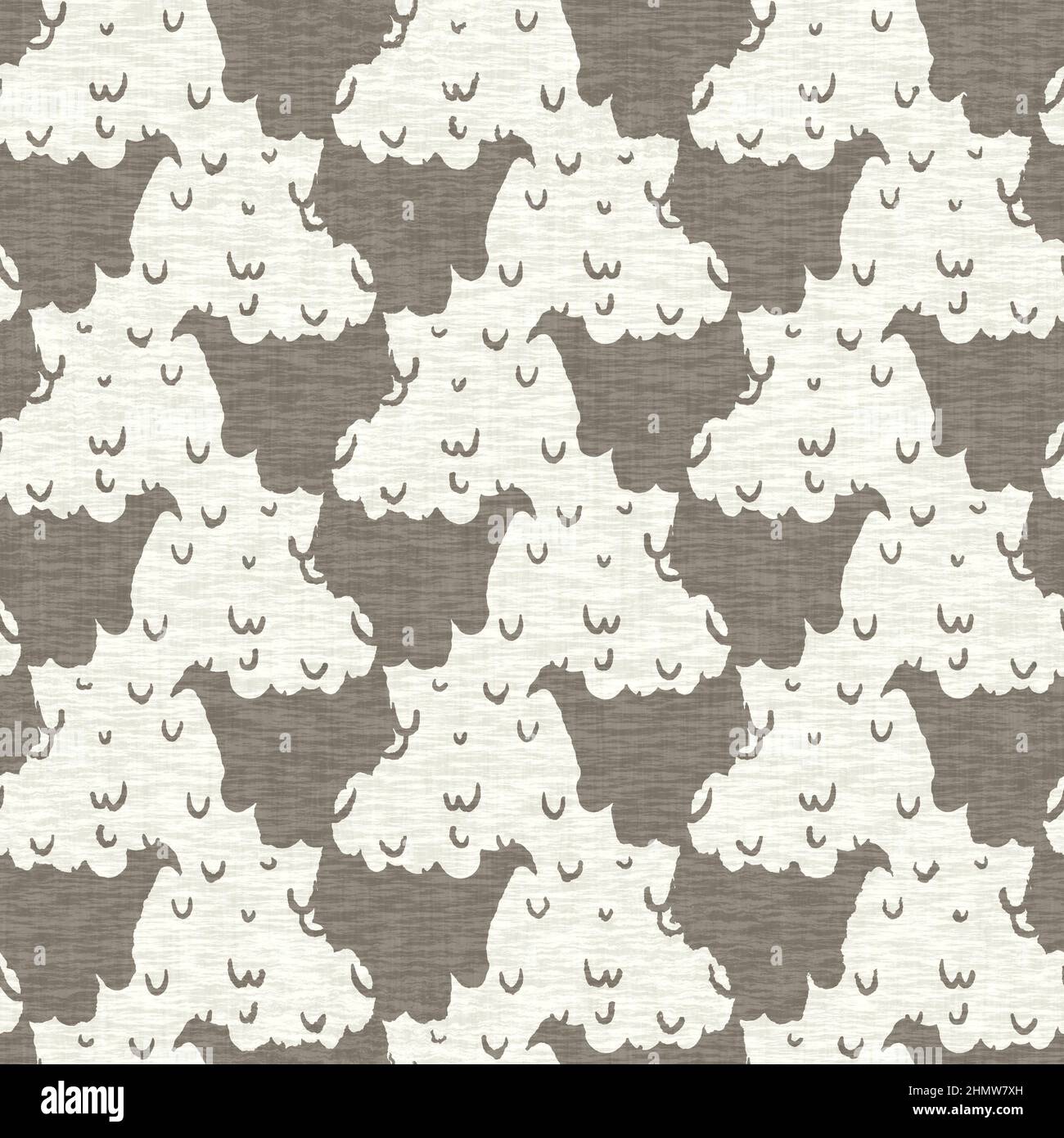 Dragon linen effect texture pattern. Seamless woven mythical reptile ...