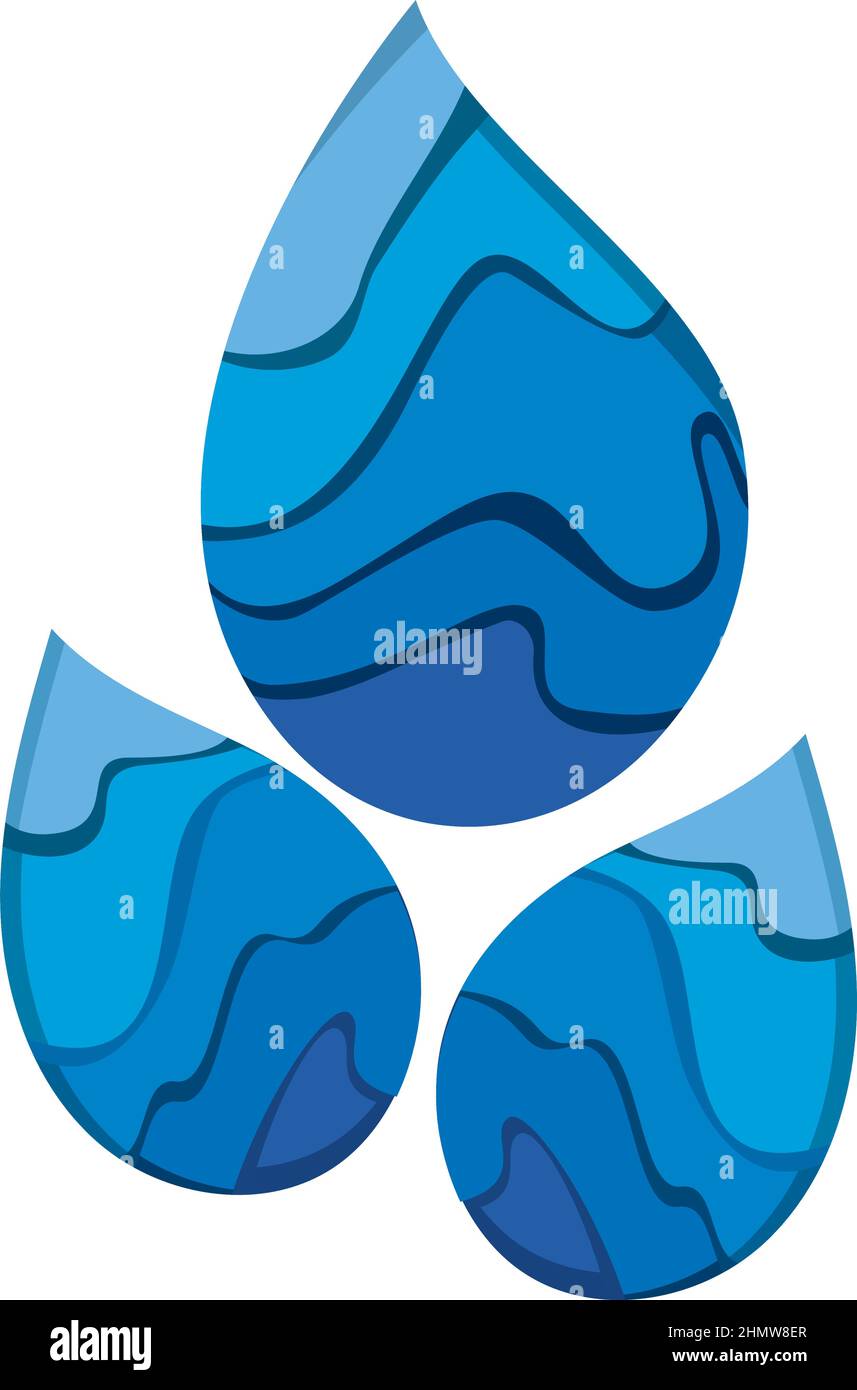 The water falling over Cut Out Stock Images & Pictures - Alamy