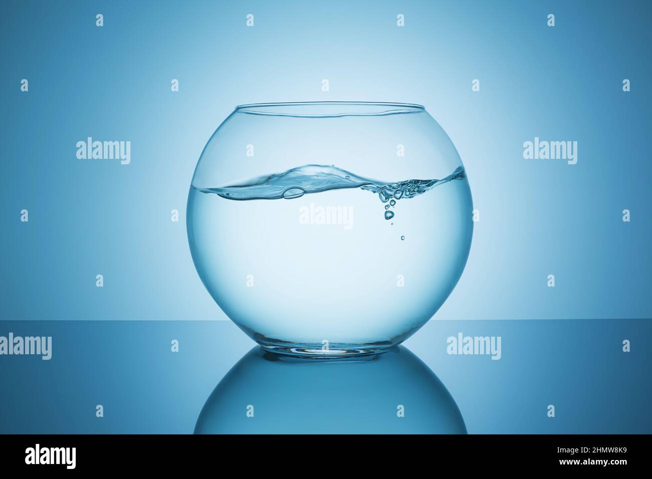 water waves in a fishbowl Stock Photo - Alamy