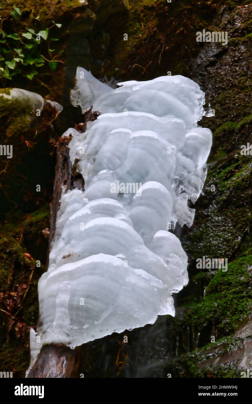 winter ice formation Stock Photo - Alamy
