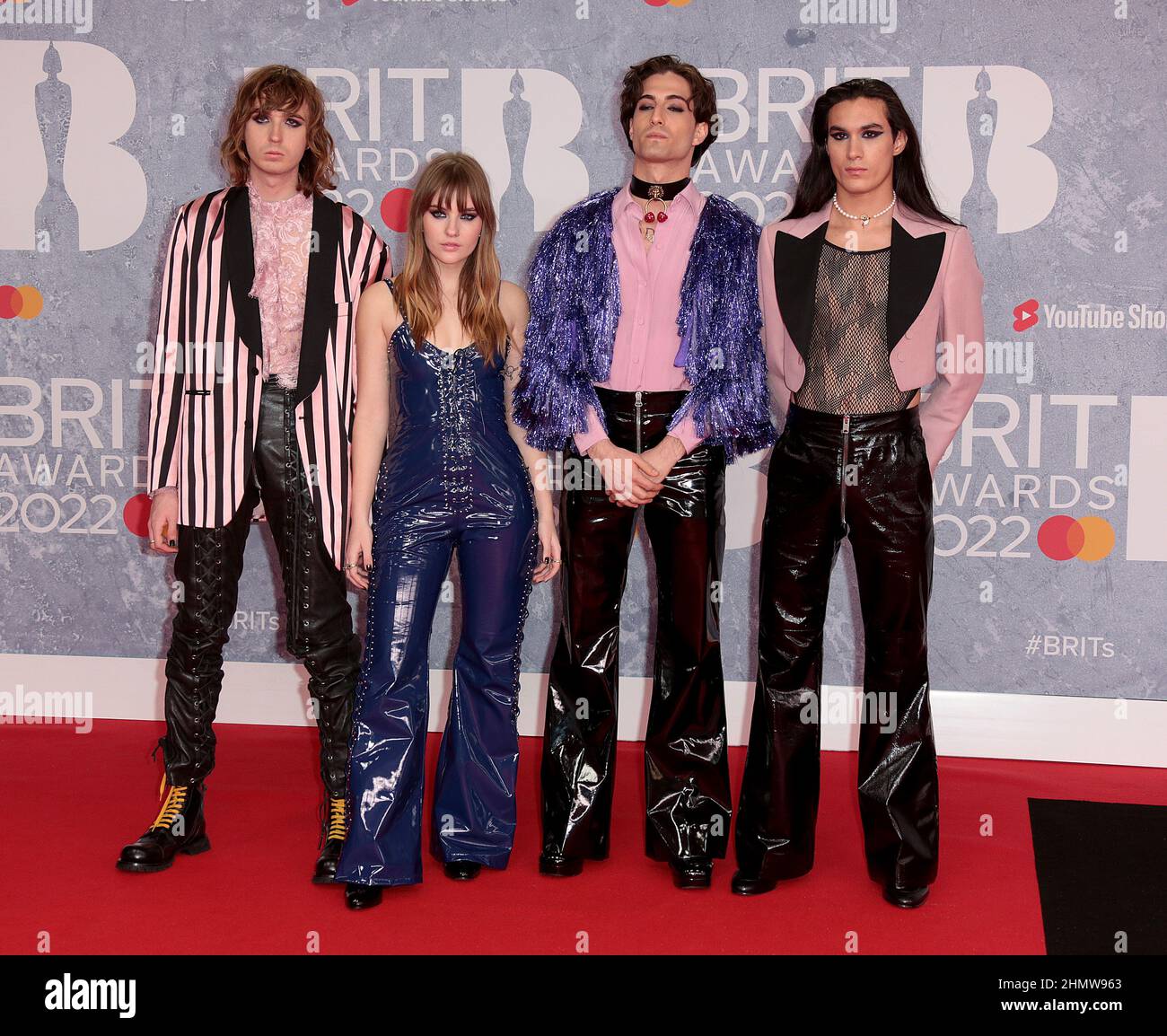 Feb 08, 2022 - London, England, UK - Maneskin attends BRIT Awards 2022 ...