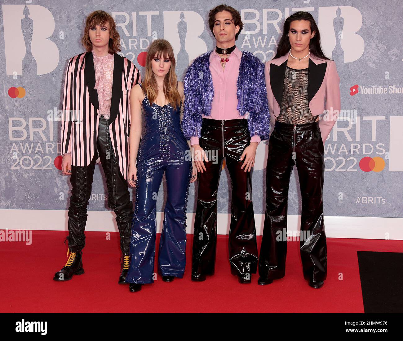 Feb 08, 2022 - London, England, UK - Maneskin attends BRIT Awards 2022 ...