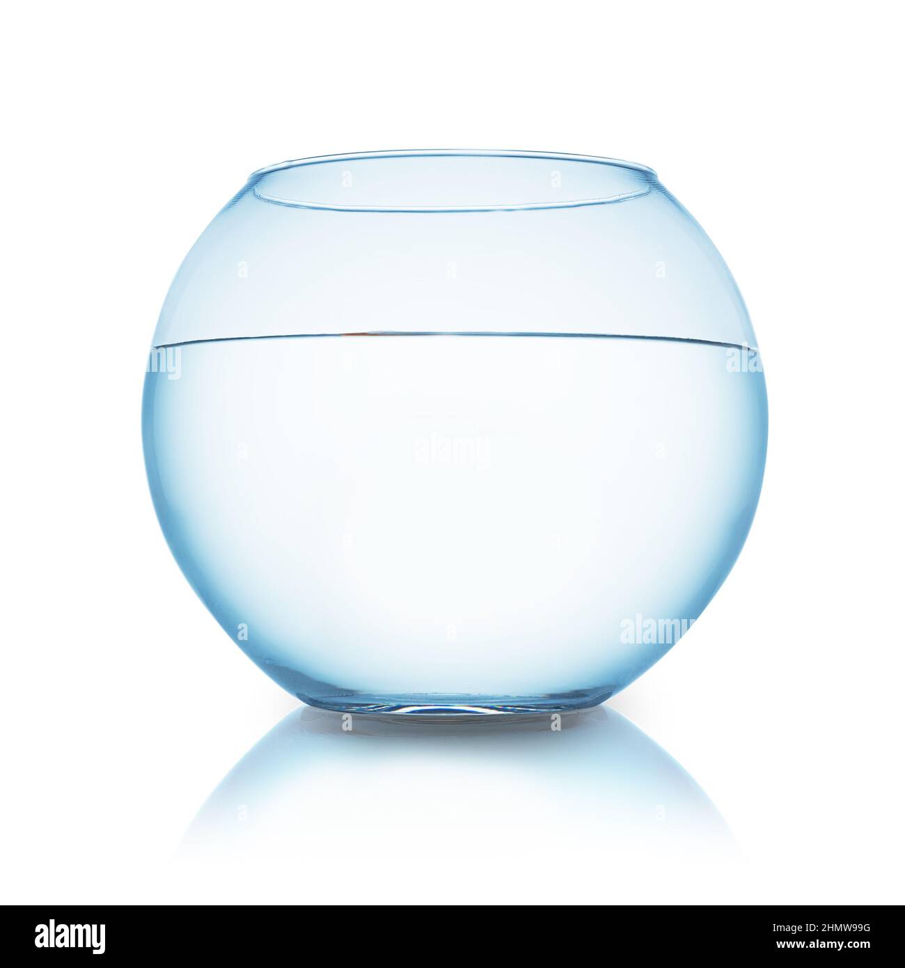 fishbowl isolated on white Stock Photo - Alamy