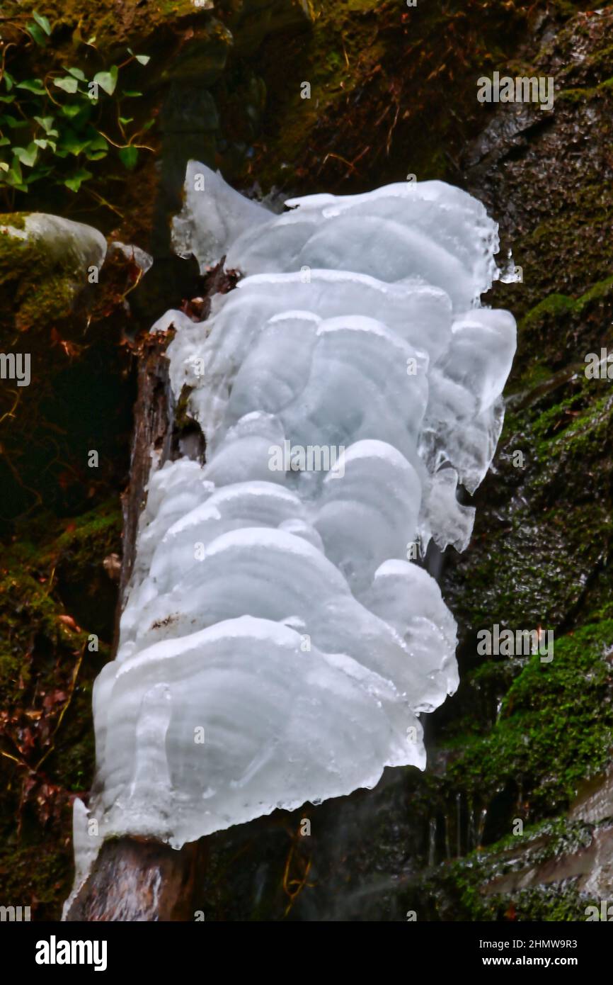 winter ice formation Stock Photo - Alamy