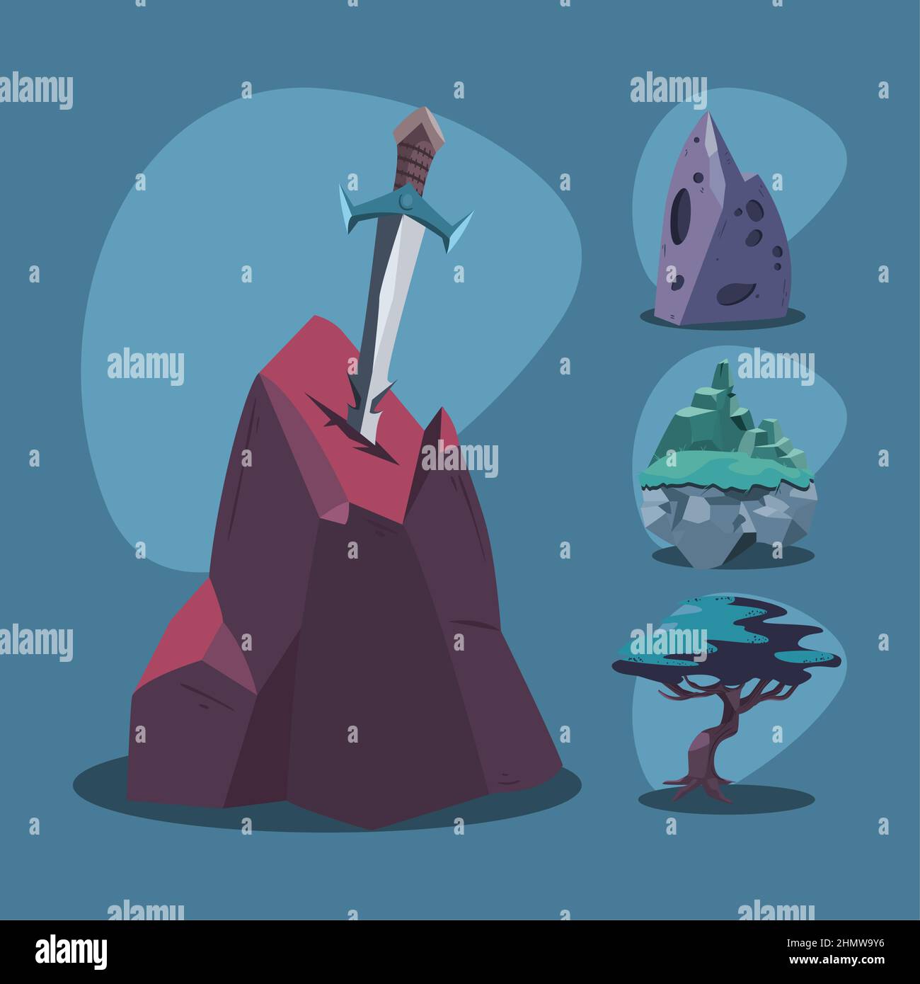 set of video games items Stock Vector Image & Art - Alamy