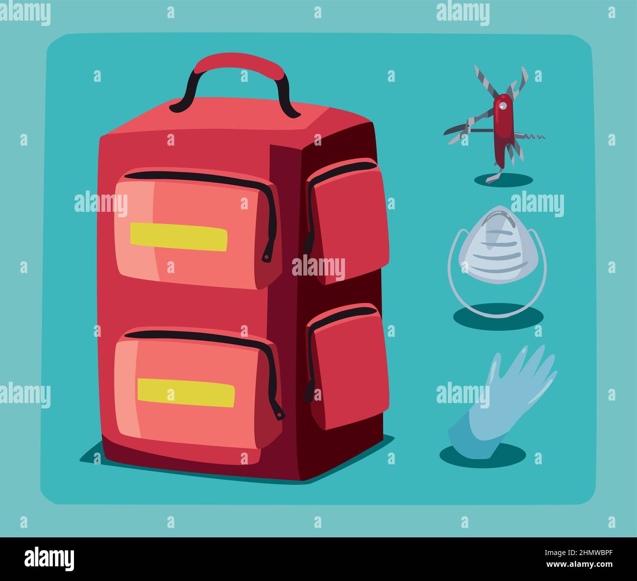 set of four disaster preparedness icons Stock Vector Image & Art - Alamy