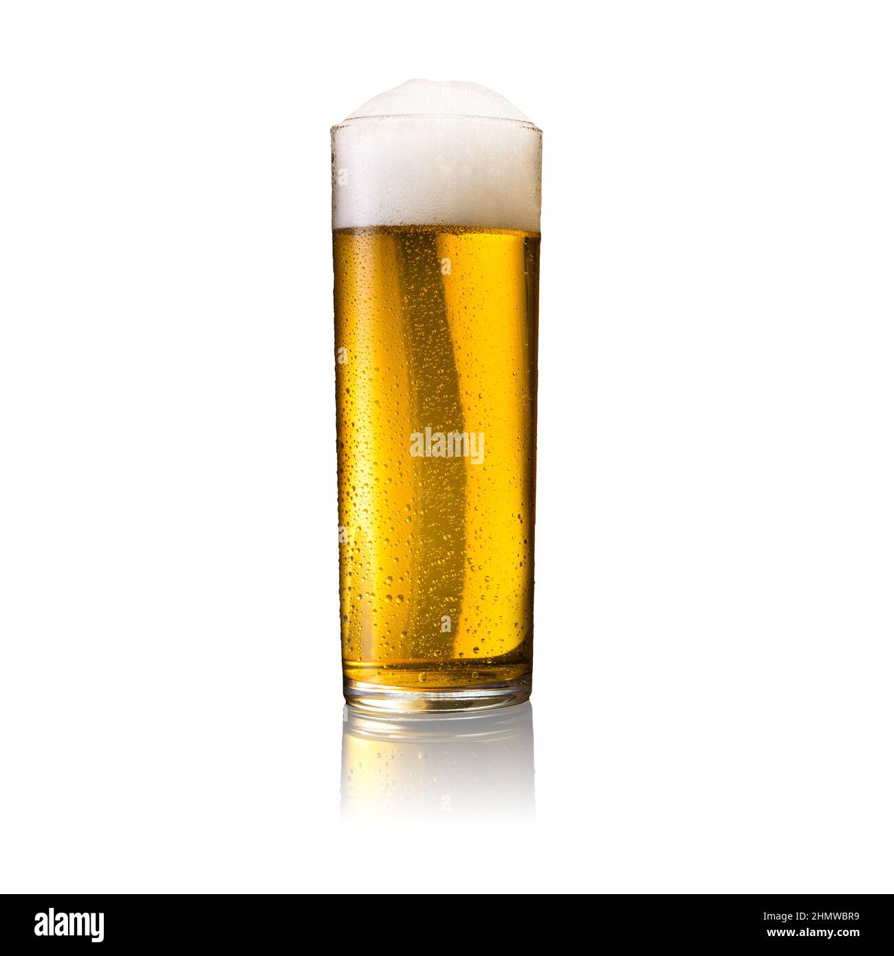 Kölsch (German for: Beer from Cologne ) Glass of classic german lager ...