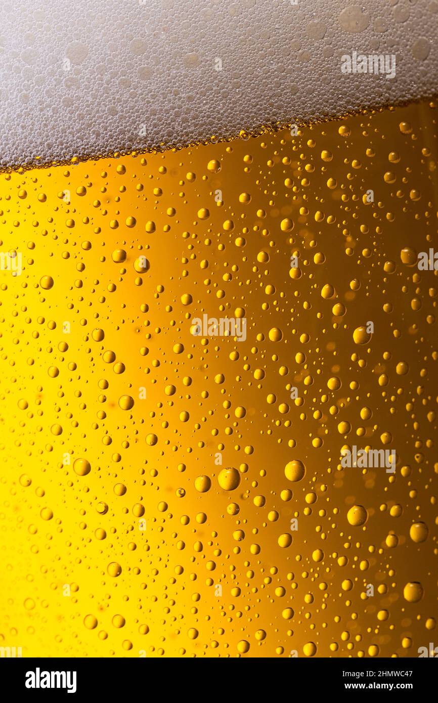 cold beer close-up with drops of condensation Stock Photo - Alamy