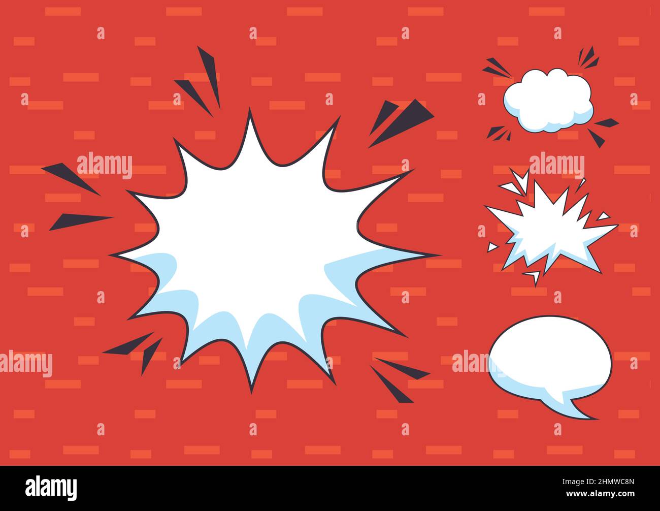 set of four pop art balloons Stock Vector Image & Art - Alamy