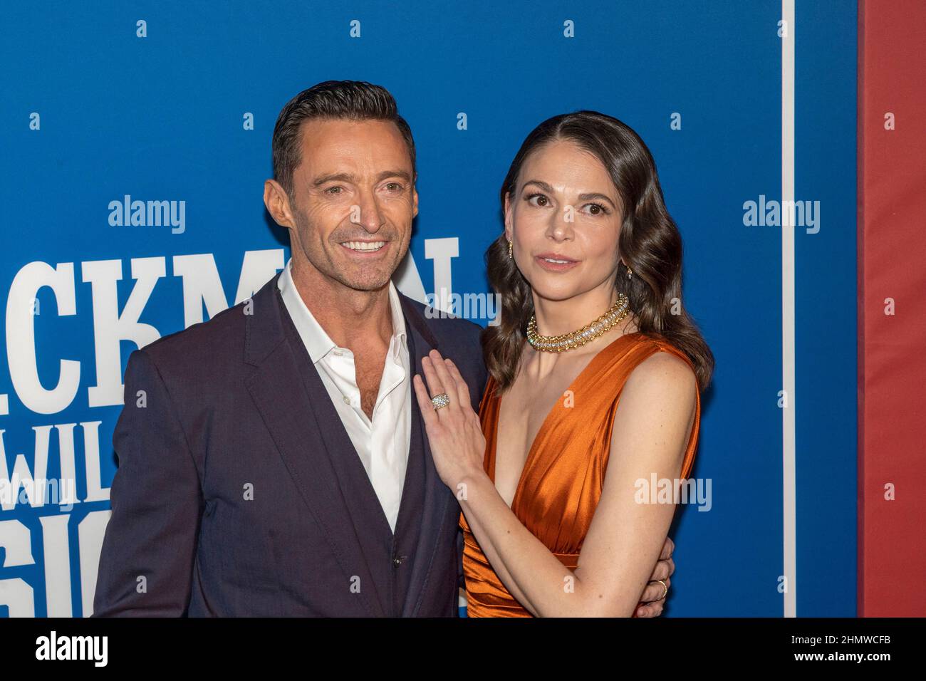 Hugh Jackman and Sutton Foster attend the opening night of "The Music ...