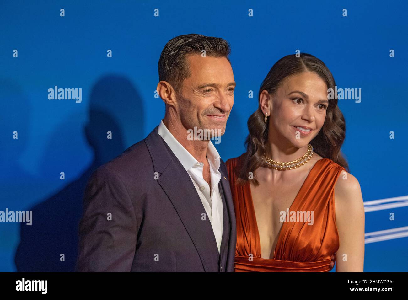 Hugh Jackman and Sutton Foster attend the opening night of "The Music ...