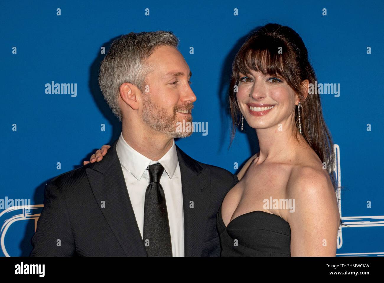 Adam Shulman and Anne Hathaway attend the opening night of "The Music ...