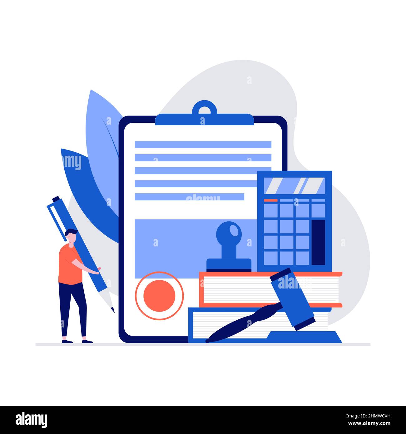 Law and justice vector illustration concept with character in lawyer ...