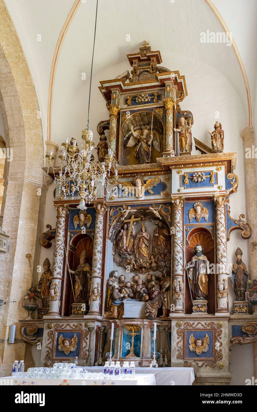 Beautiful Gothic church in small town in Slovenia Stock Photo - Alamy