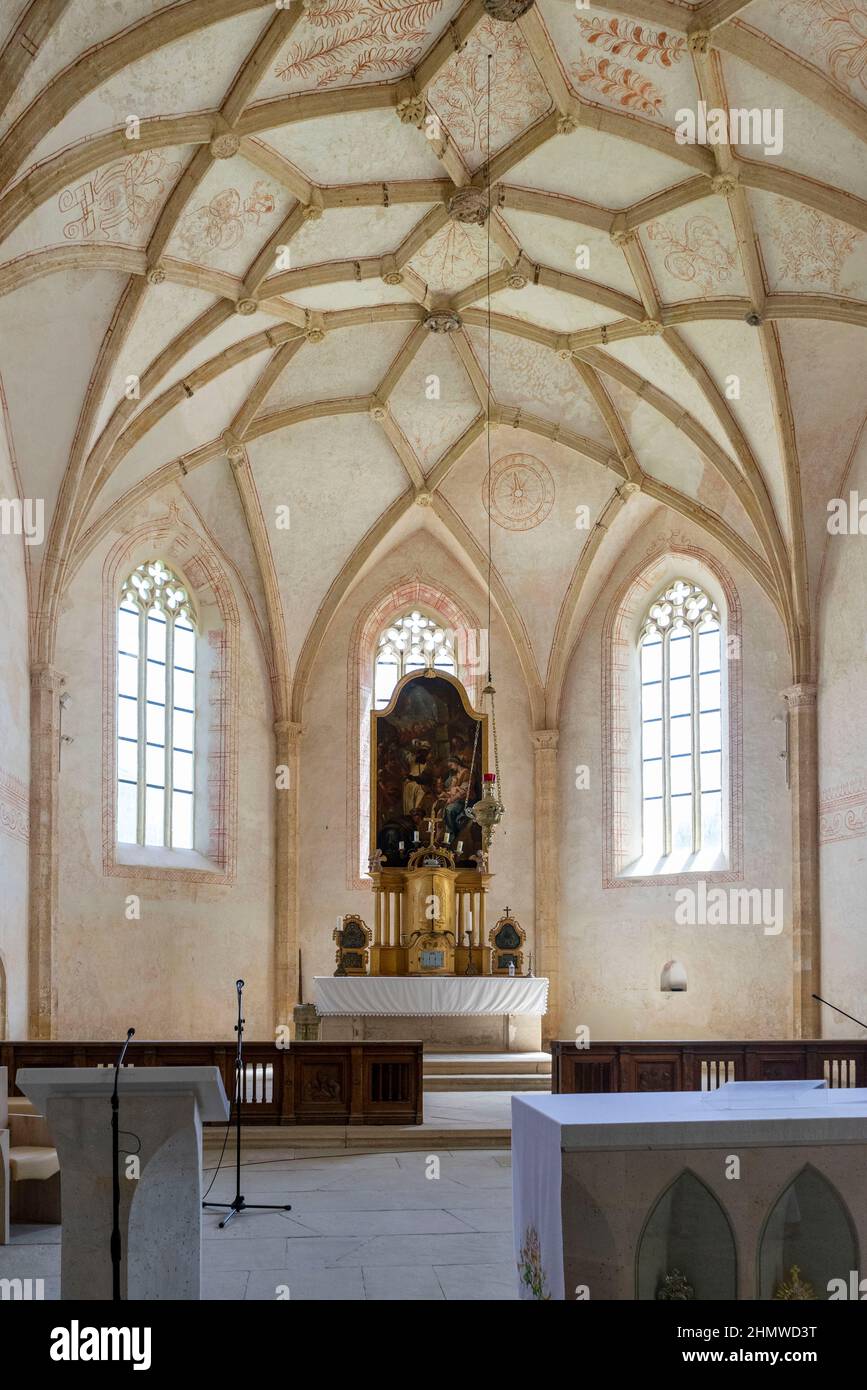 Beautiful Gothic church in small town in Slovenia Stock Photo - Alamy
