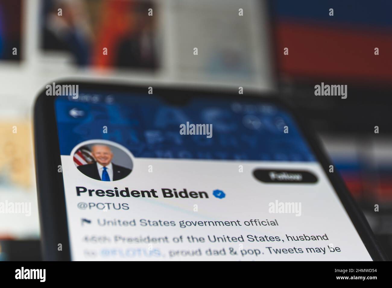 United States of America president Joe Biden official twitter account ...
