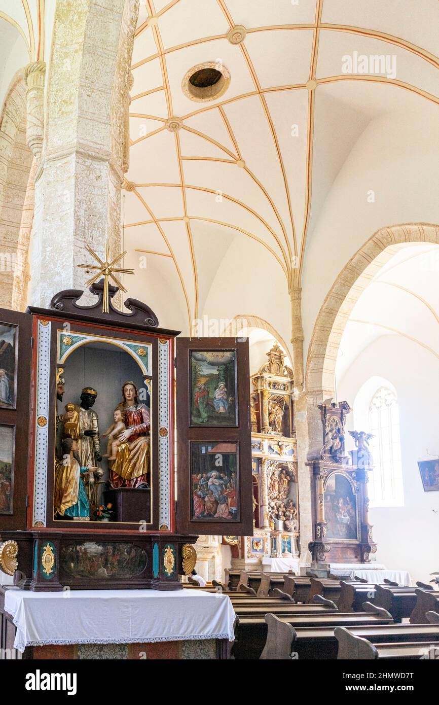 Beautiful Gothic church in small town in Slovenia Stock Photo - Alamy