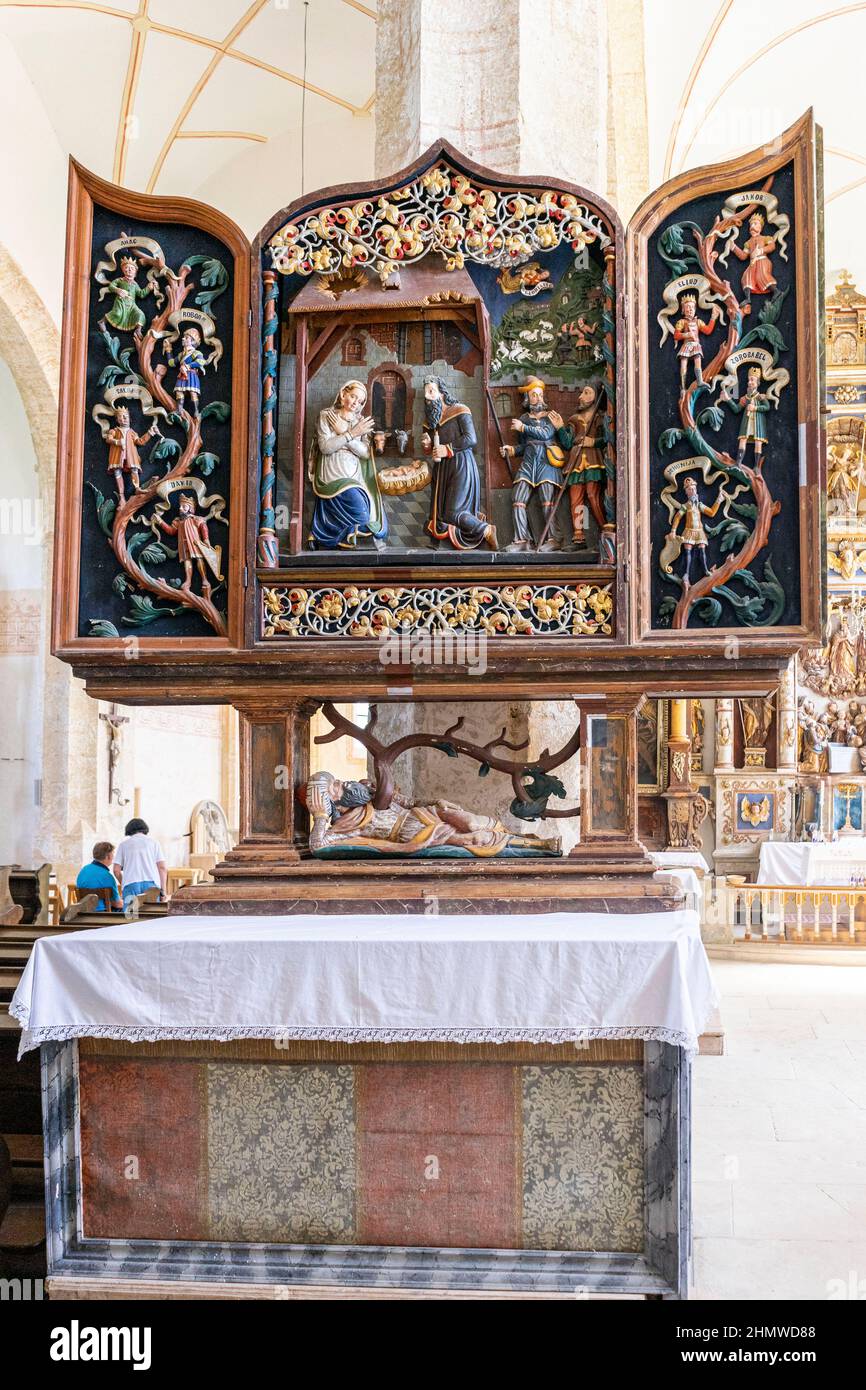 Beautiful Gothic church in small town in Slovenia Stock Photo - Alamy