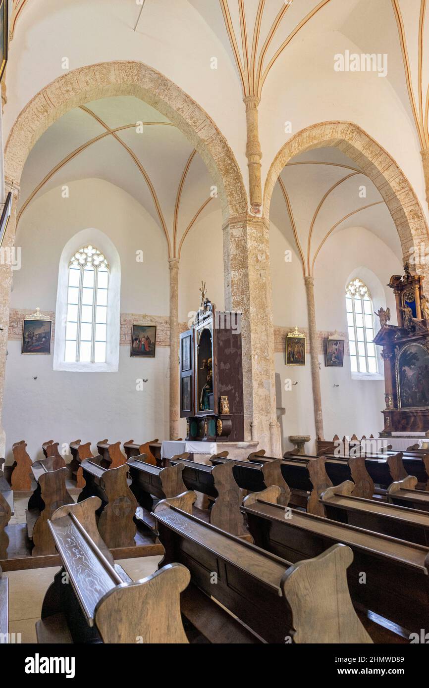 Beautiful Gothic church in small town in Slovenia Stock Photo - Alamy