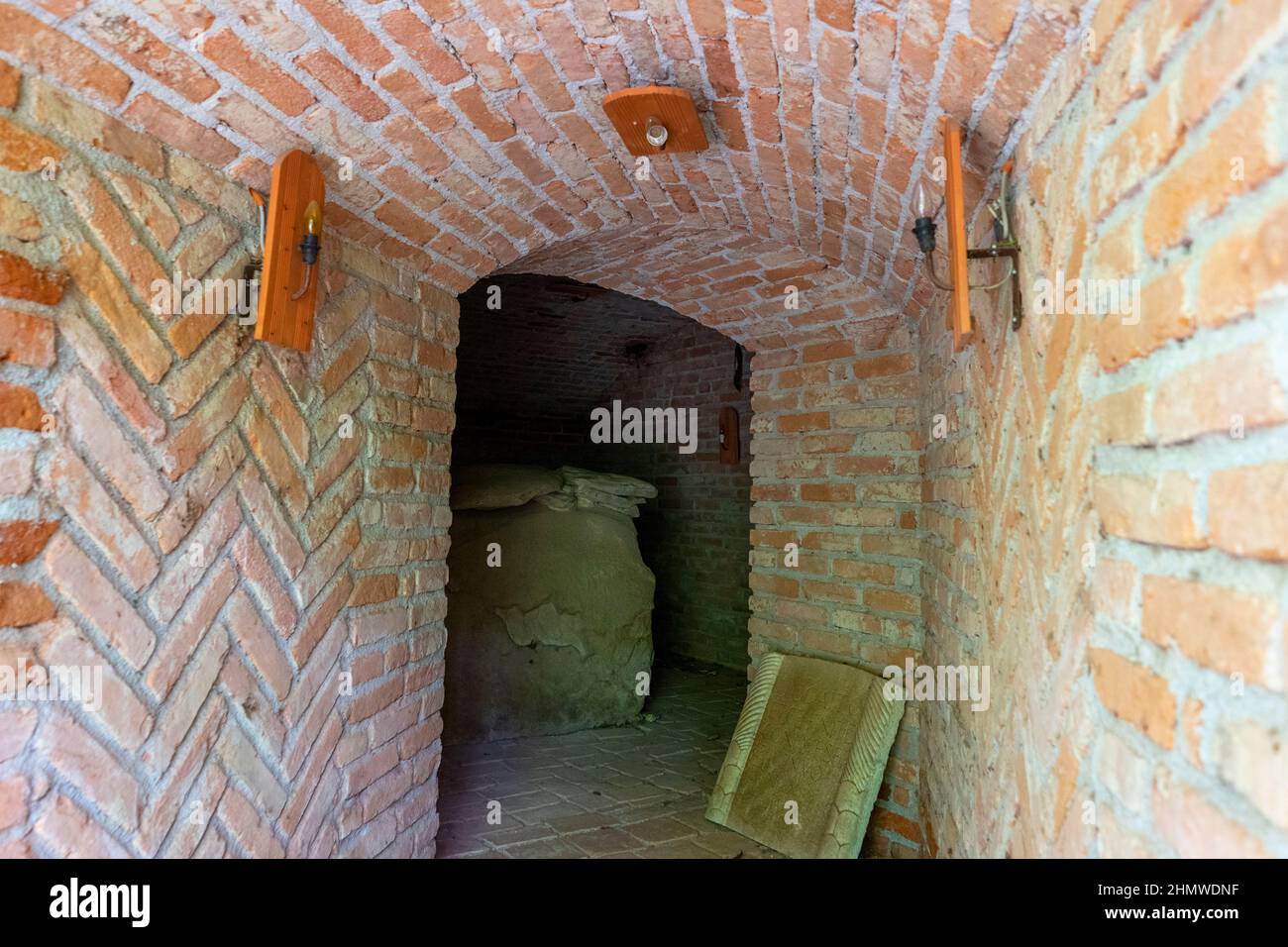 Ancient tumulus on a display for visitors Stock Photo - Alamy
