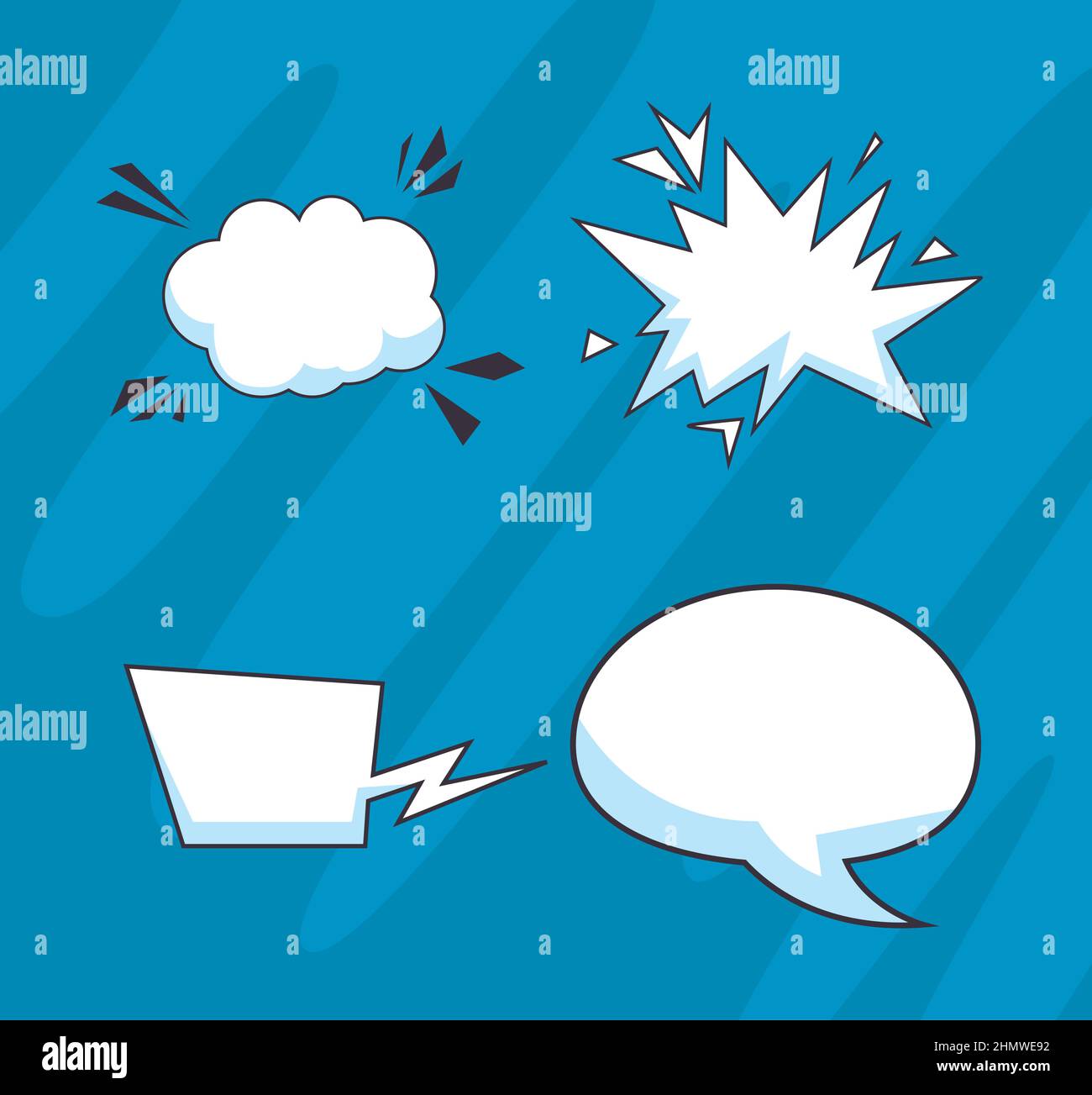 set of pop art balloons Stock Vector Image & Art - Alamy