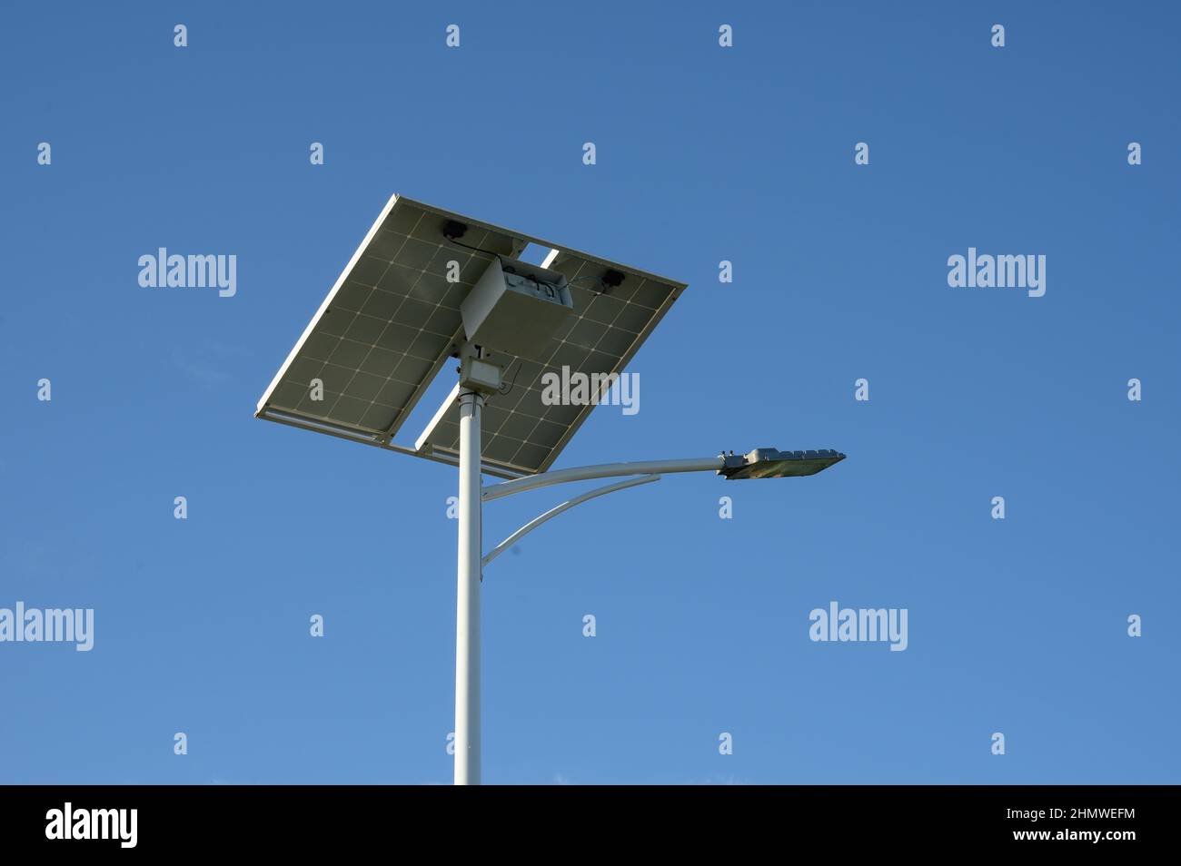 The photo of the solar panel was taken on an island in the Caribbean ...