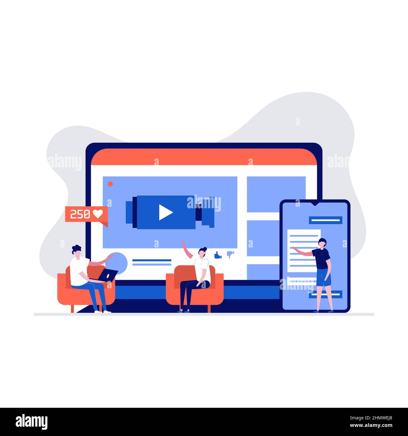 Streaming poster Stock Vector Images - Alamy