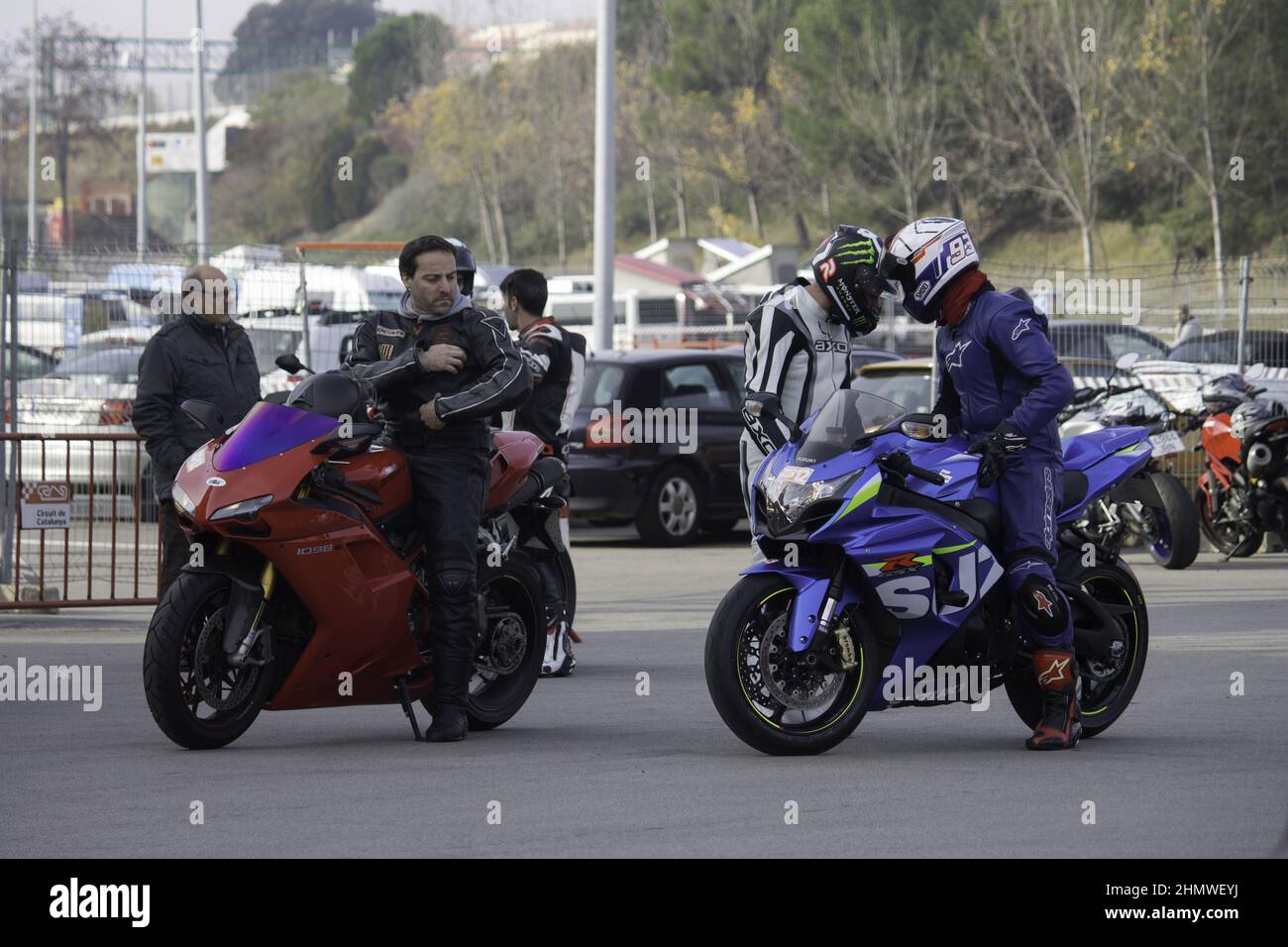 Classic italian Ducati sports motorbikes in the race Stock Photo - Alamy