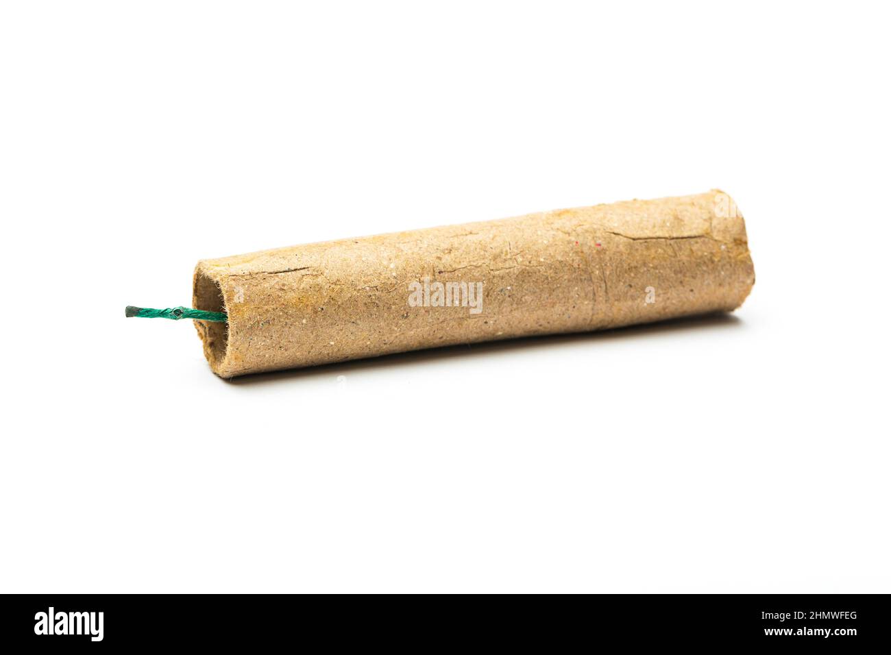 Firecracker on white background Stock Photo - Alamy