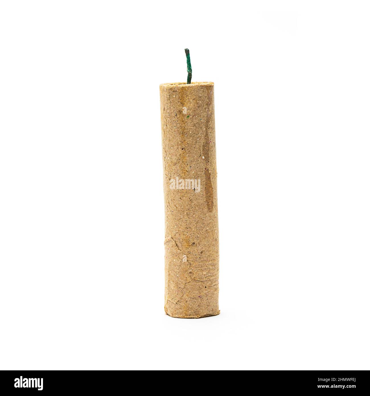 Firecracker on white background Stock Photo - Alamy