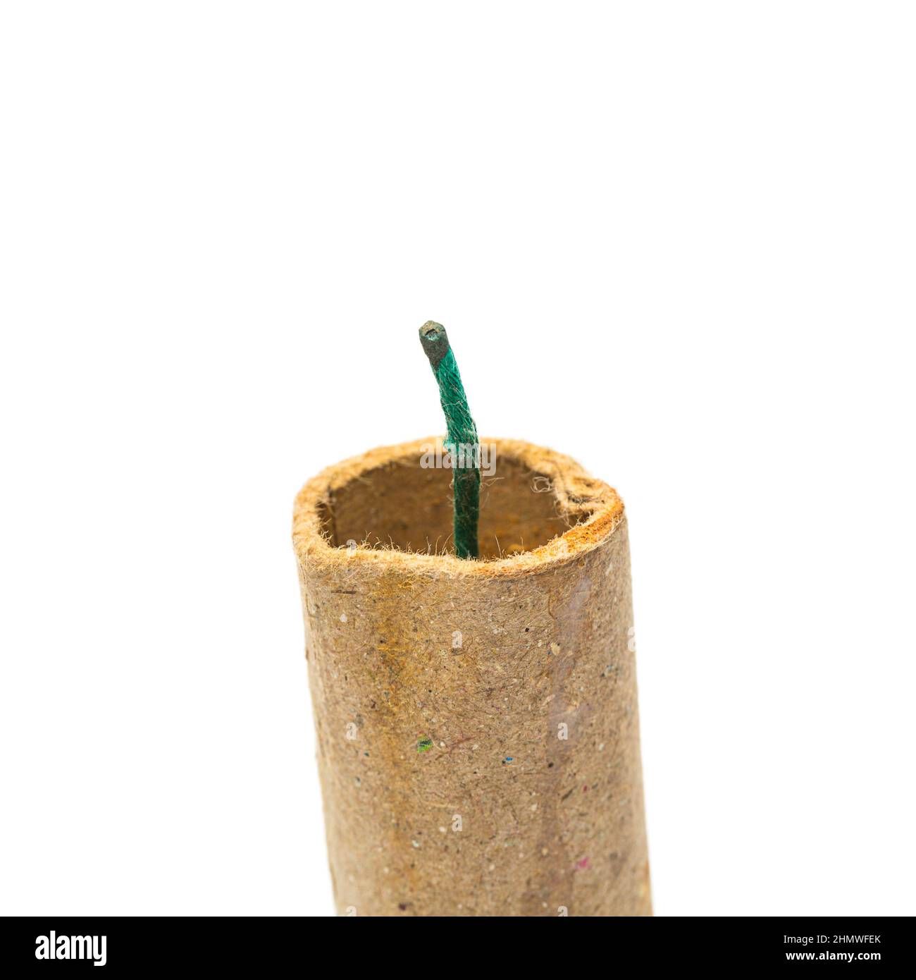 Firecracker on white background Stock Photo - Alamy