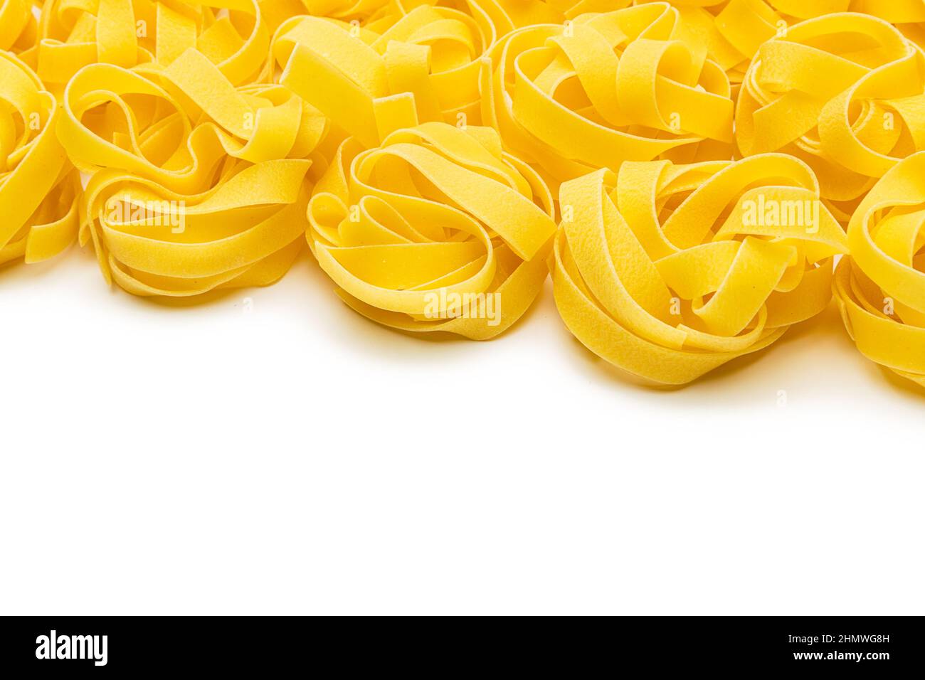 tagliatelle noodle nests Stock Photo - Alamy