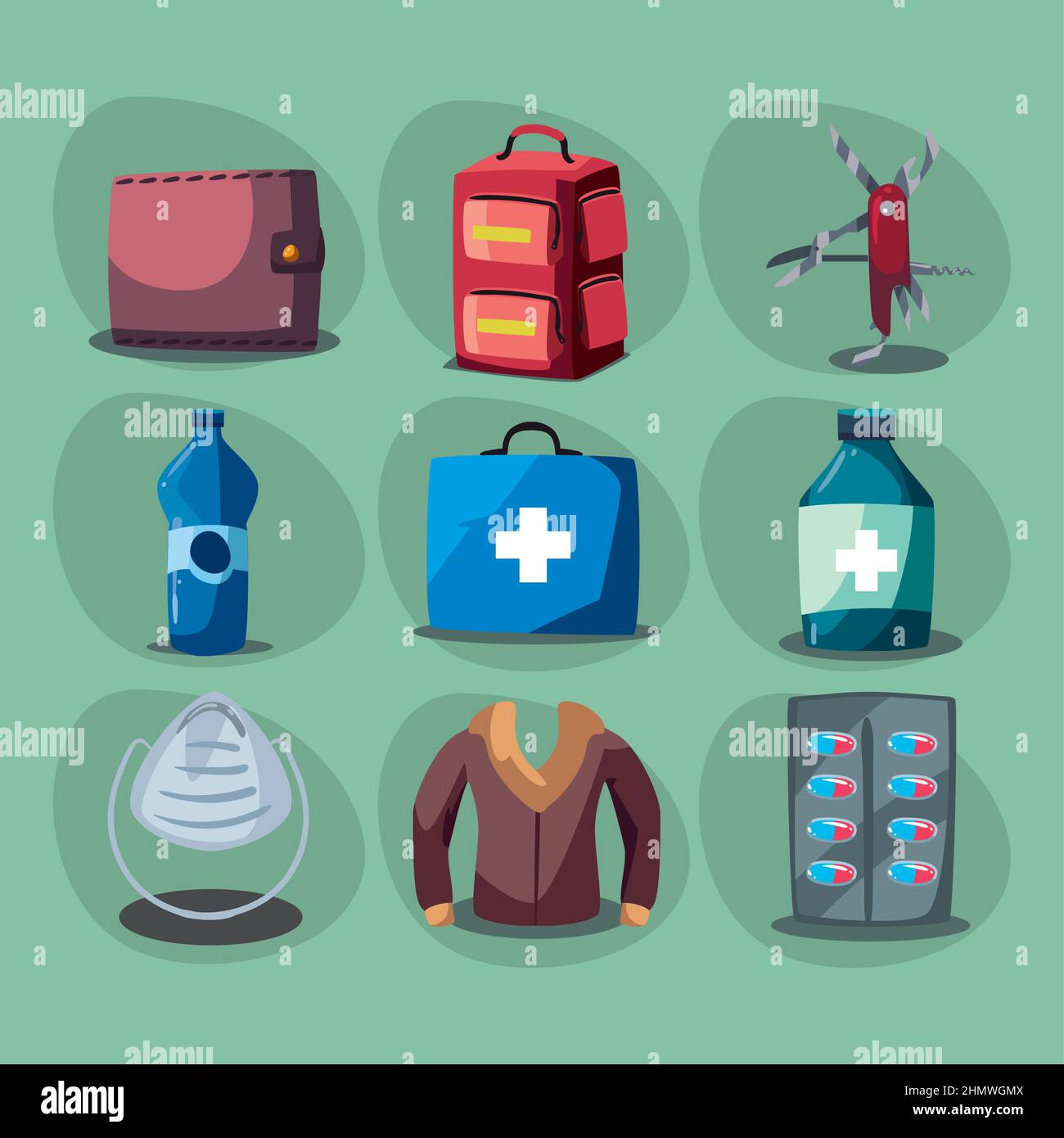 Disaster preparedness items hi-res stock photography and images - Alamy