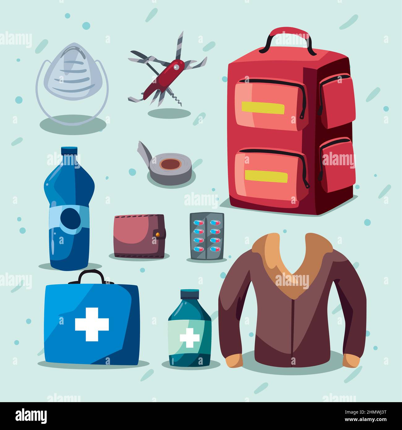 set of ten disaster preparedness icons Stock Vector Image & Art - Alamy