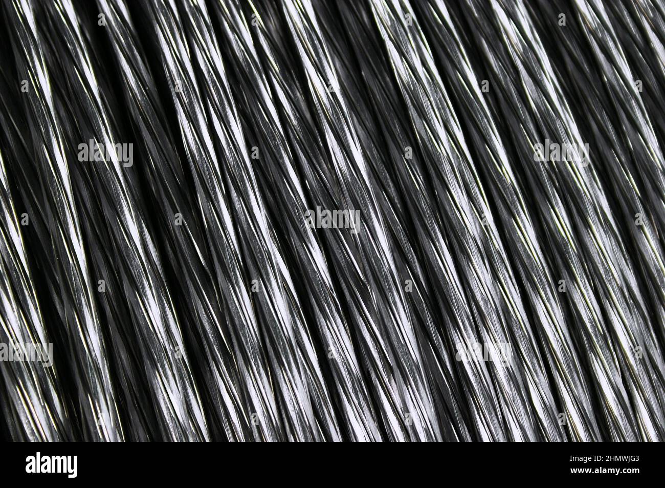aluminum wire on big spool #3 Stock Photo - Alamy