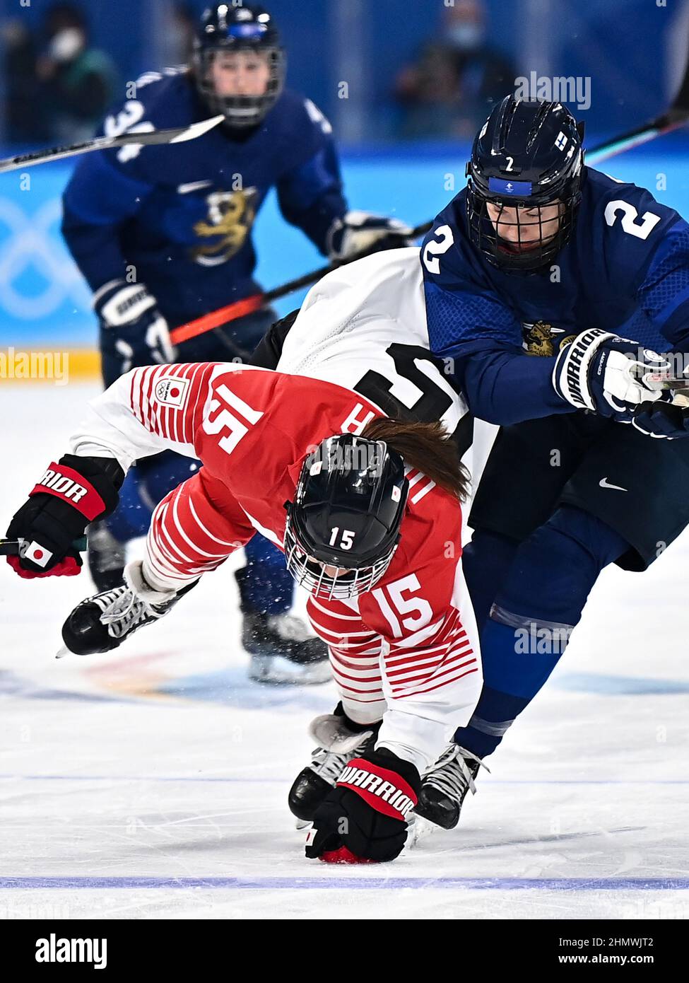 Beijing, China. 12th Feb, 2022. Ukita Rui (L) of Japan clashes with ...