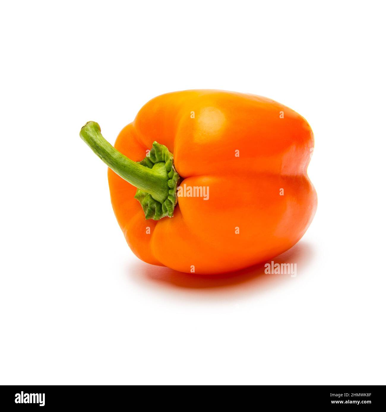 Orange Paprika on white Stock Photo - Alamy