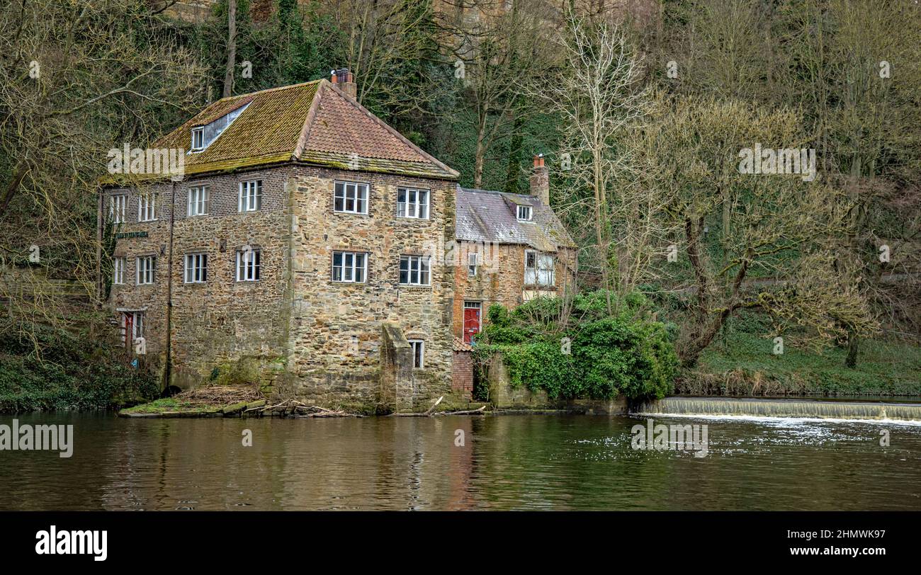 Durham Old Fullers Mill Stock Photo - Alamy