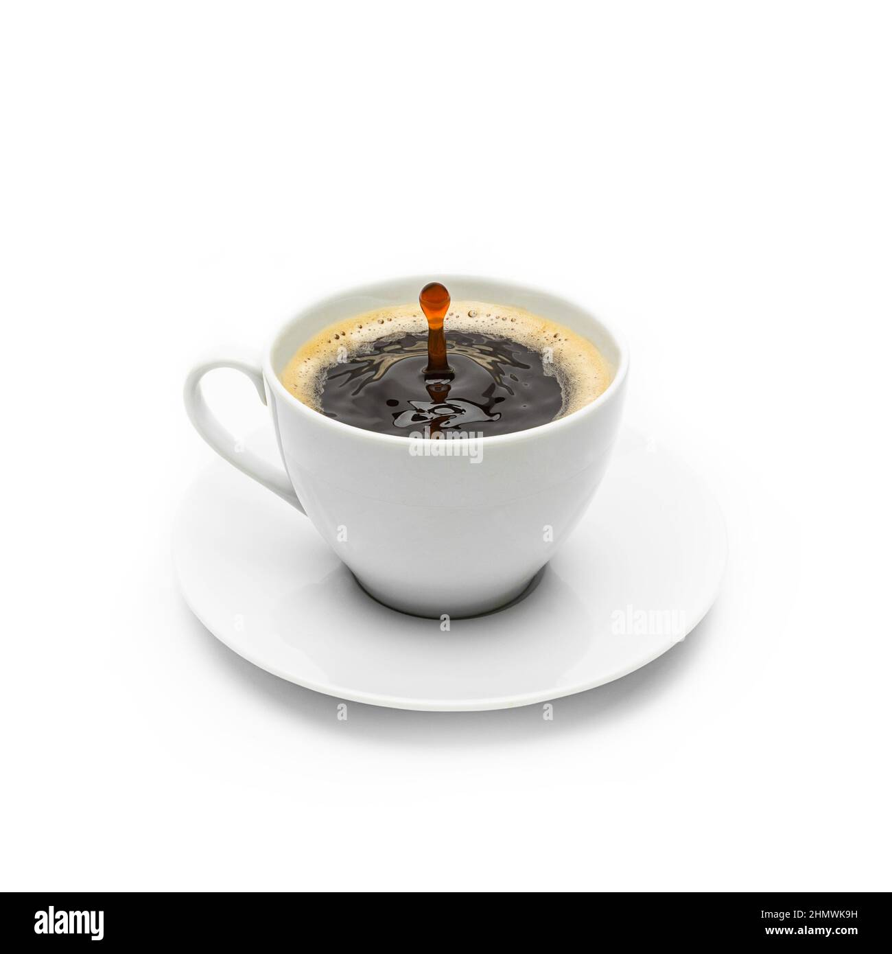 cup of coffee with drop Stock Photo - Alamy