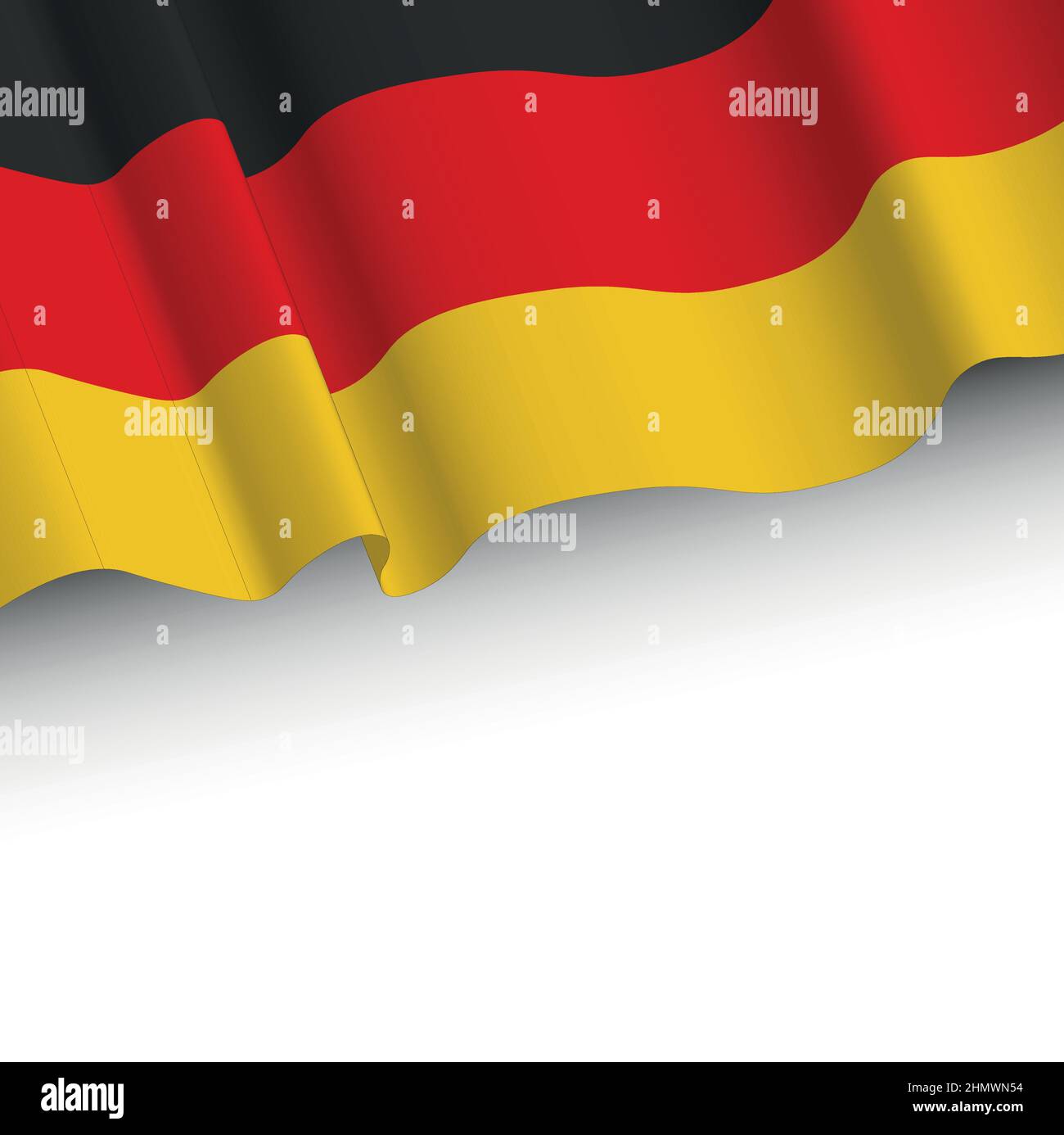 Background with Germany wavy flag on white Stock Vector Image & Art - Alamy