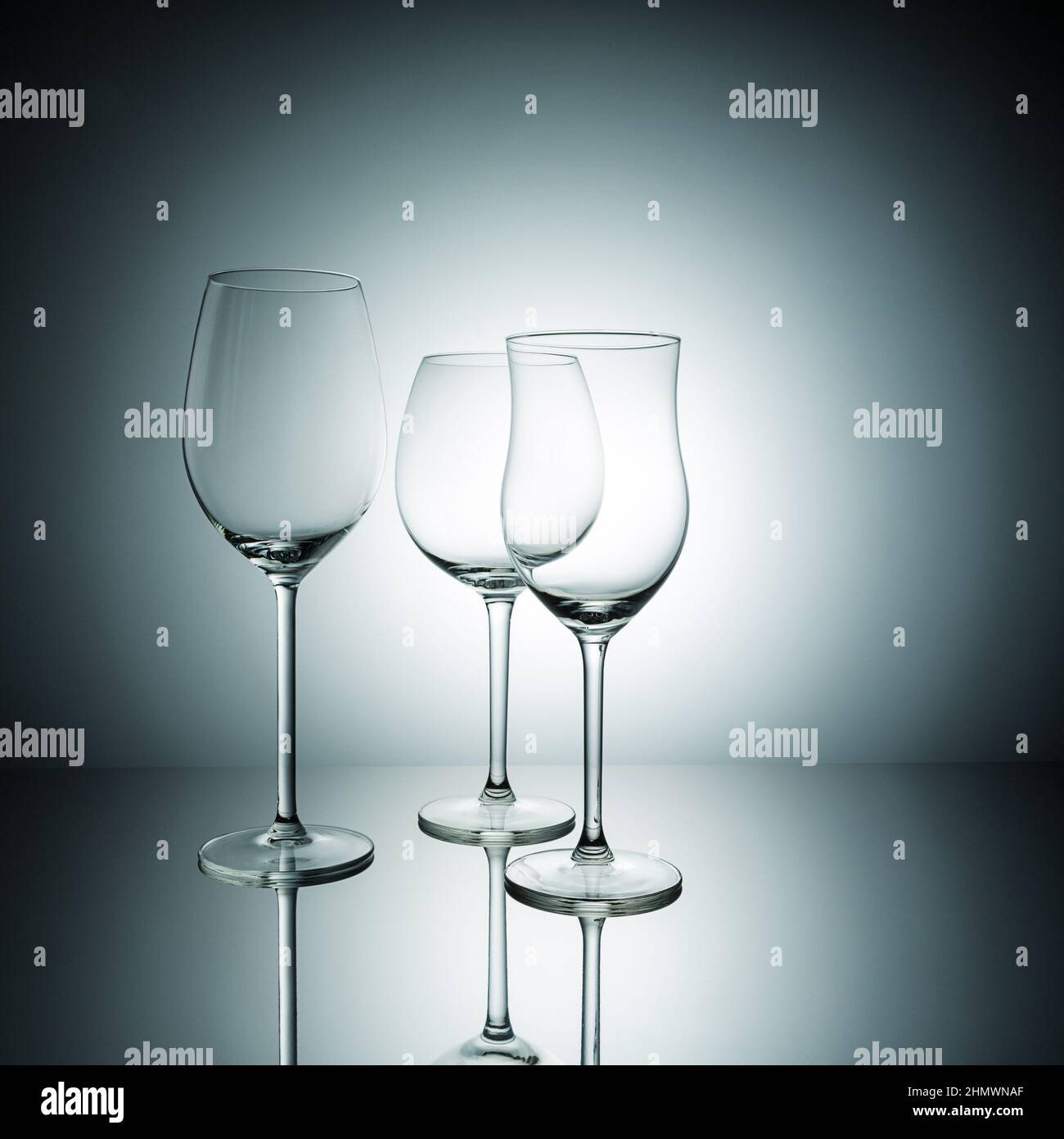 empty wine glasses Stock Photo - Alamy