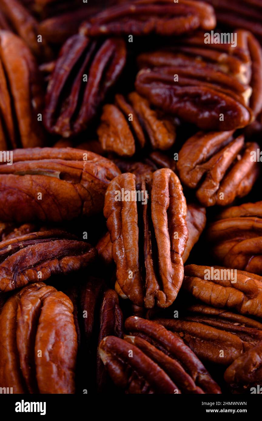 Pecan nuts background vertical photo close-up hd. High quality photo of ...
