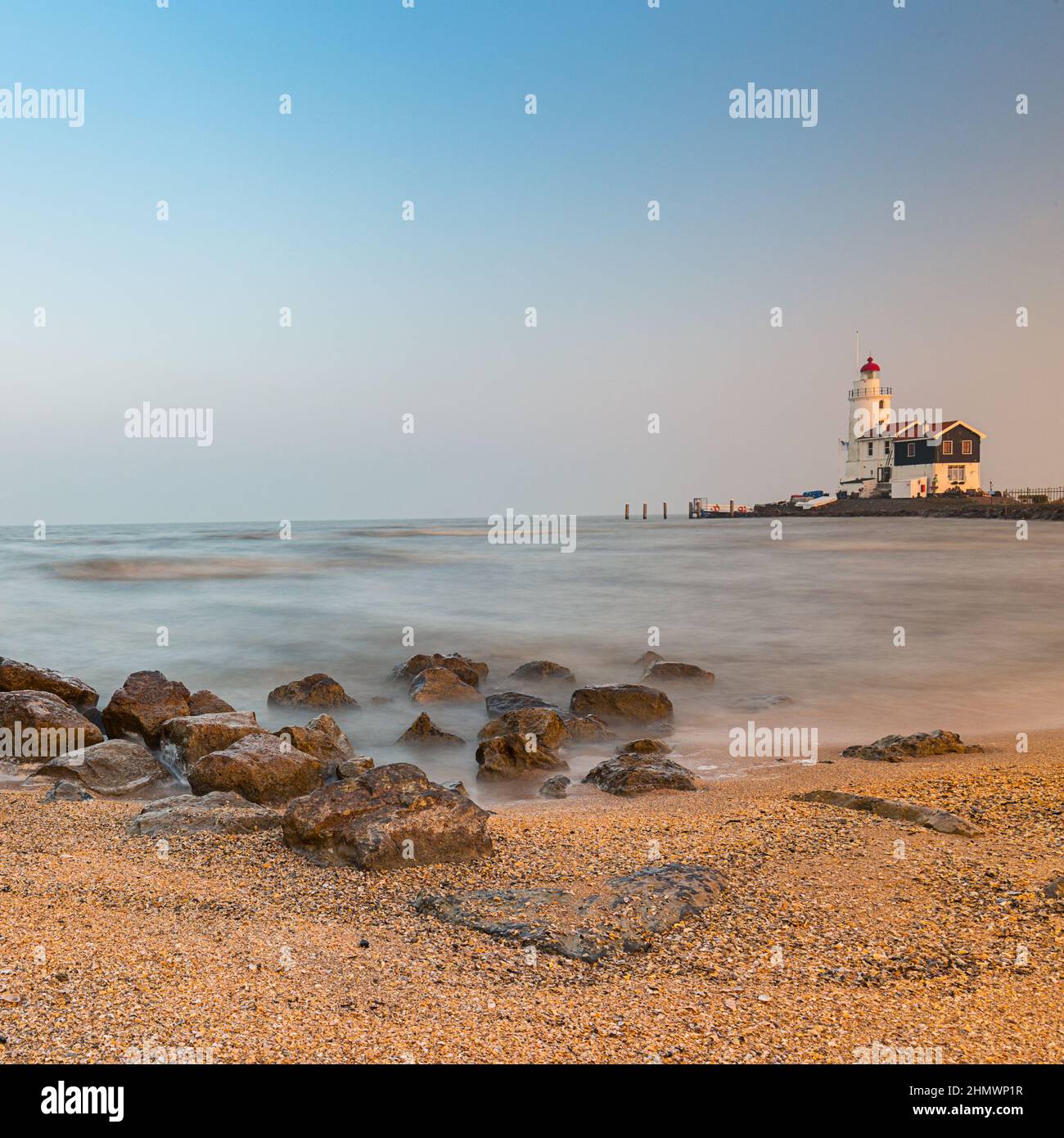 Lighthouse at the beach Stock Photo - Alamy